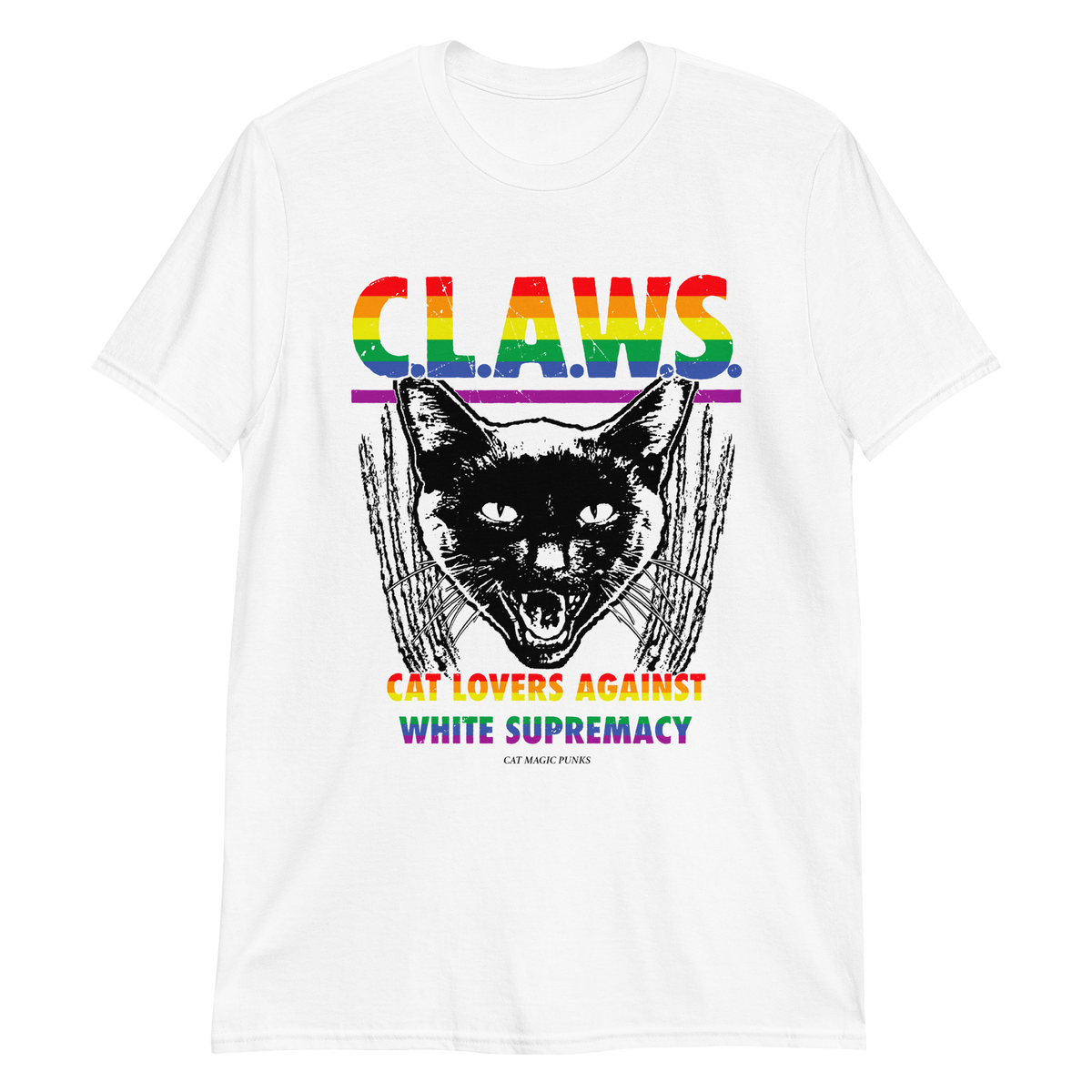Pride CLAWS Unisex Shirt (White, Gray) – Cat Magic Punks