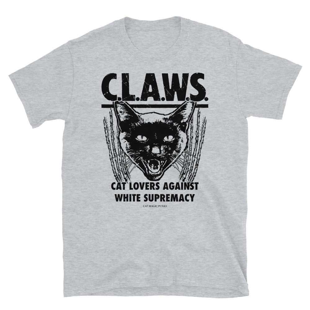 CLAWS Shirt White/Grey – Cat Magic Punks